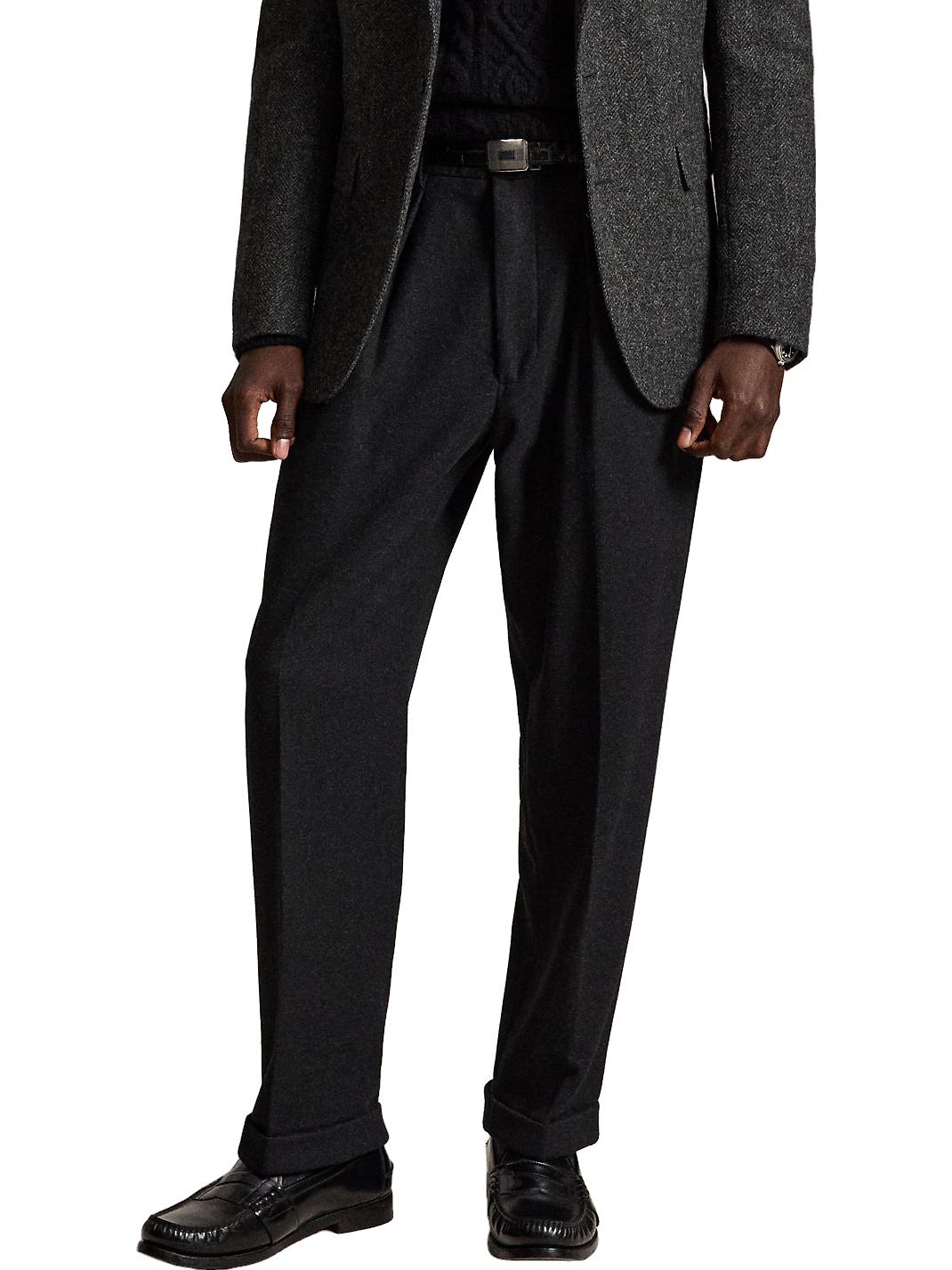 RALPH LAUREN Ralph Lauren Suffield Relaxed Fit Flannel Wool-Blend Pants